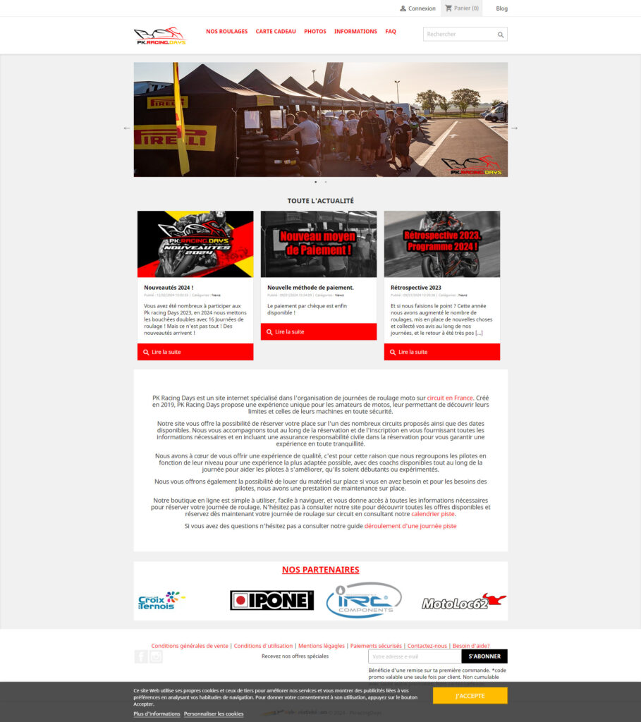 PK Racing Days – Plateforme de réservation de roulages moto ...